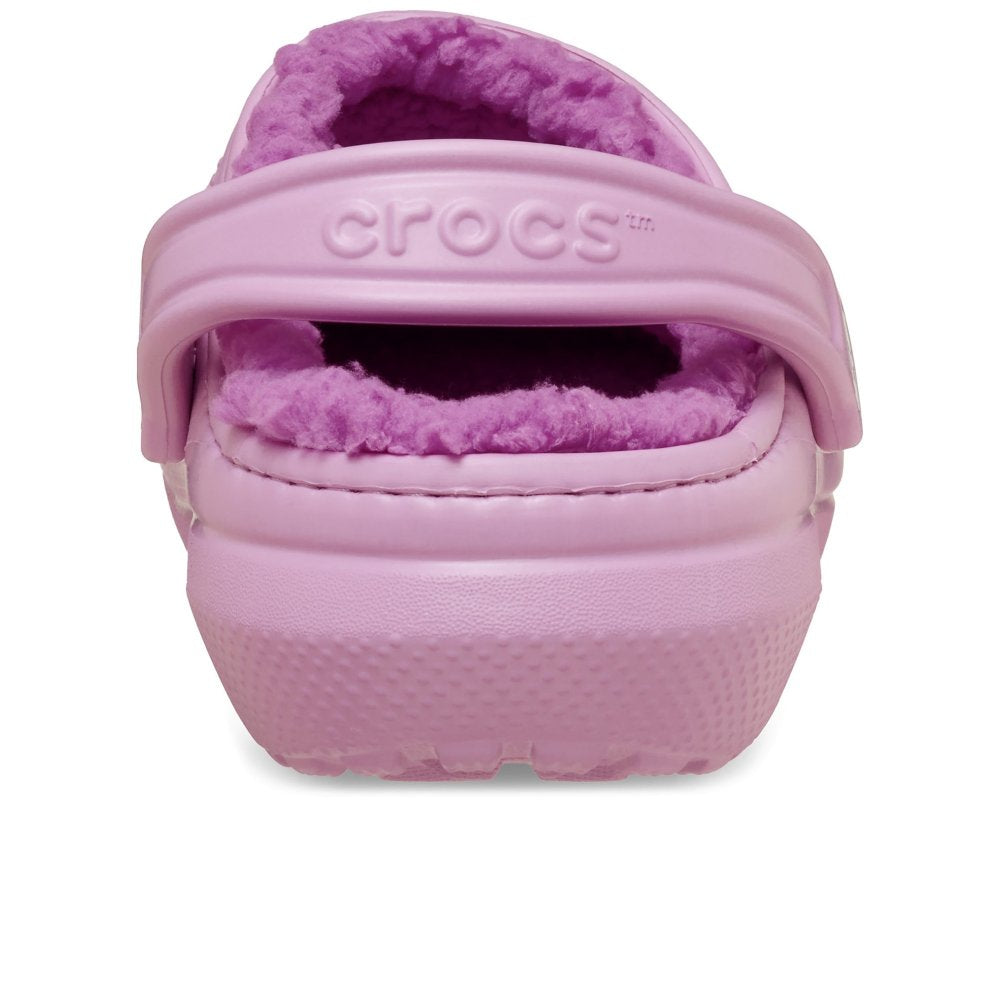 CROCS CLASSIC LINED FUR CLOG HYDRANGEA/PINK