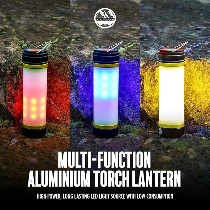 SIX PEAKS MULTI-FUNCTION ALUMINIUM TORCH LANTERN
