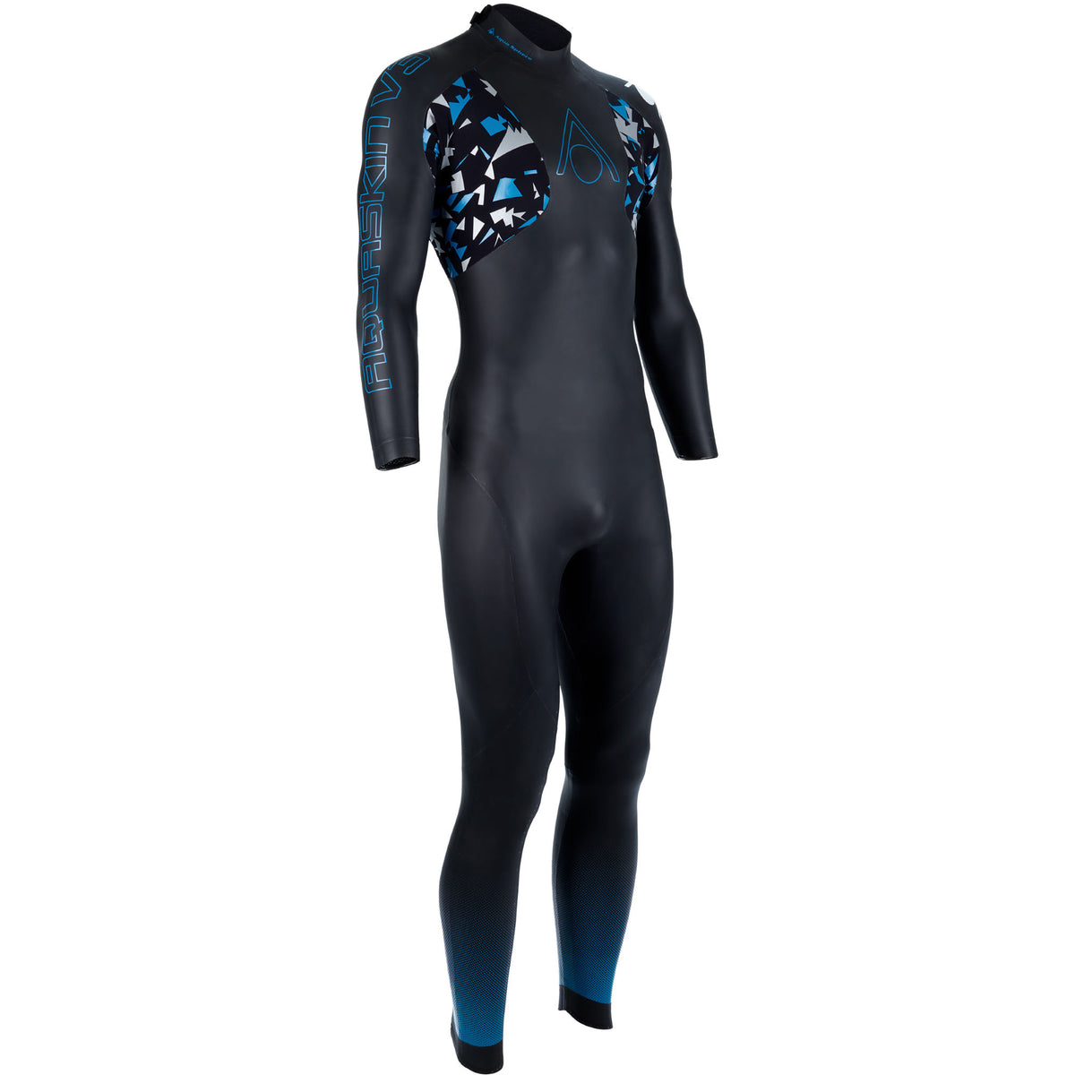 AQUASPHERE MENS AQUASKIN FULL BLACK/TURQUIOSE (SU8400143)